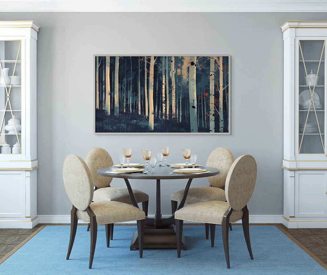 Aspen Trees PRINTABLE Artwork | Landscape Art Print | High-resolution ...