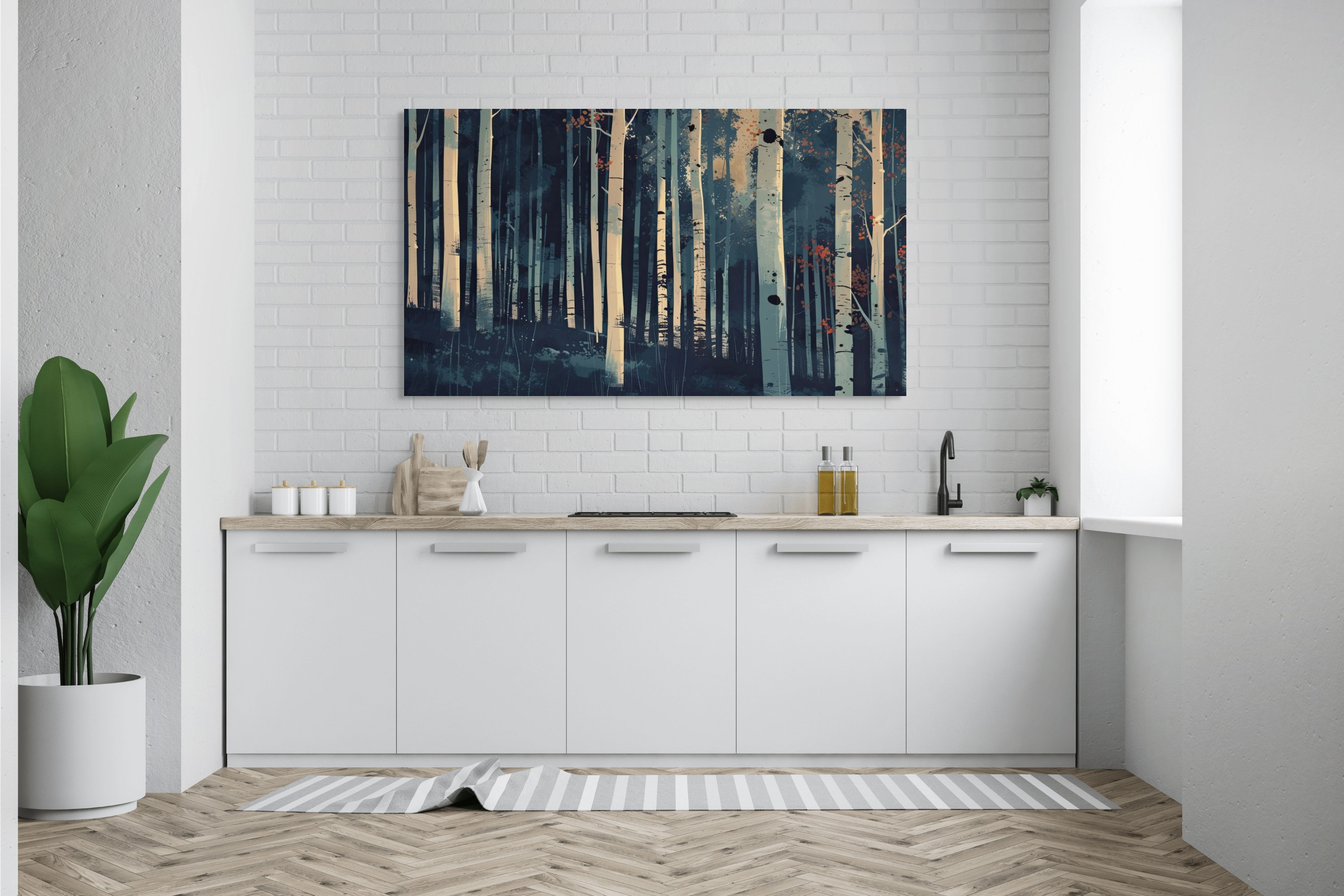 Aspen Trees PRINTABLE Artwork | Landscape Art Print | High-resolution ...