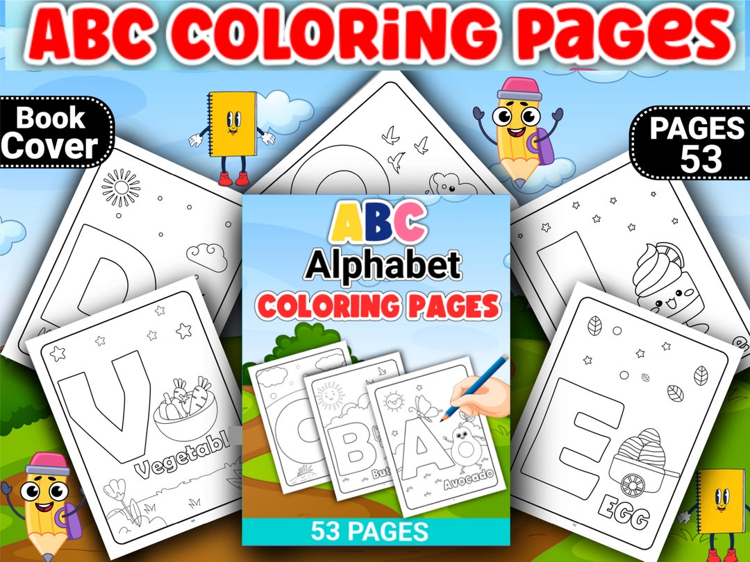 Coloring Pages, ABC Coloring Pages, Preschool Kindergarten Kids ...