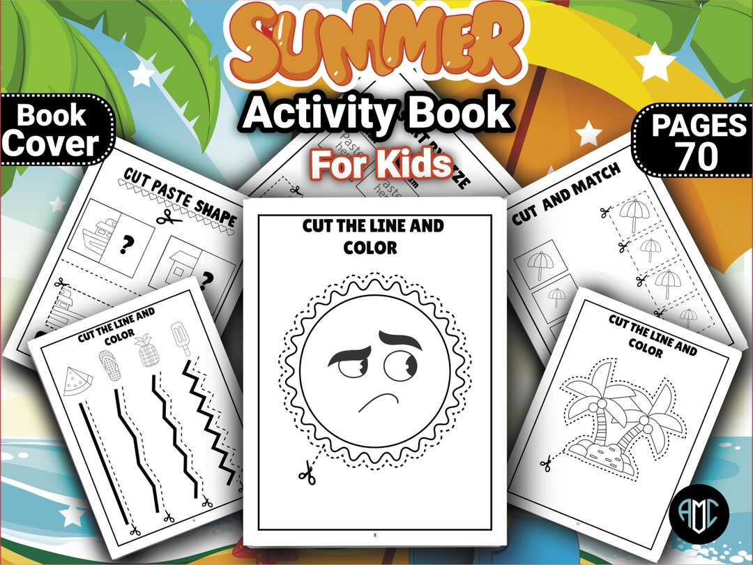 Scissor Cutting Printable Activity Cut, Paste and Color Worksheets ...