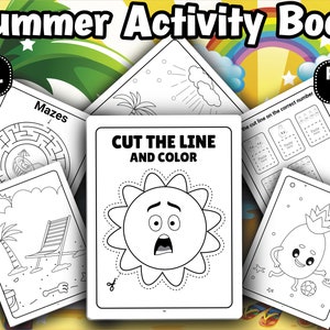 Hello Summer Acitivity Book - Summer - Coloring, Cutting, Pasting ...