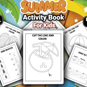 Scissor Cutting Printable Activity Cut, Paste and Color Worksheets ...