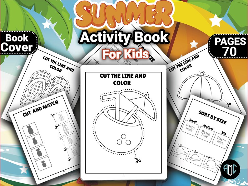 Scissor Cutting Printable Activity Cut, Paste and Color Worksheets ...