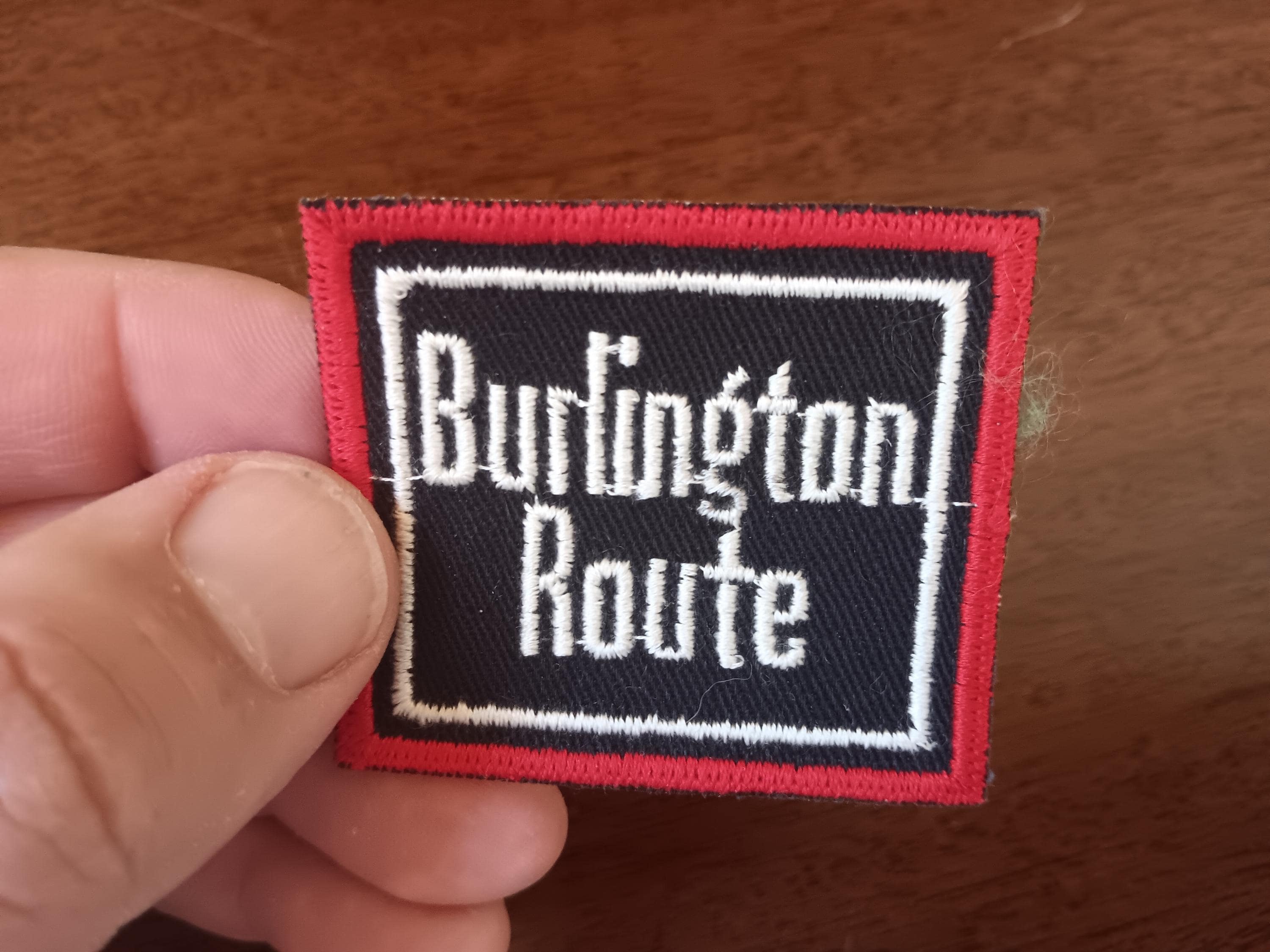 Vintage Burlington Route Railroad Patch - Etsy