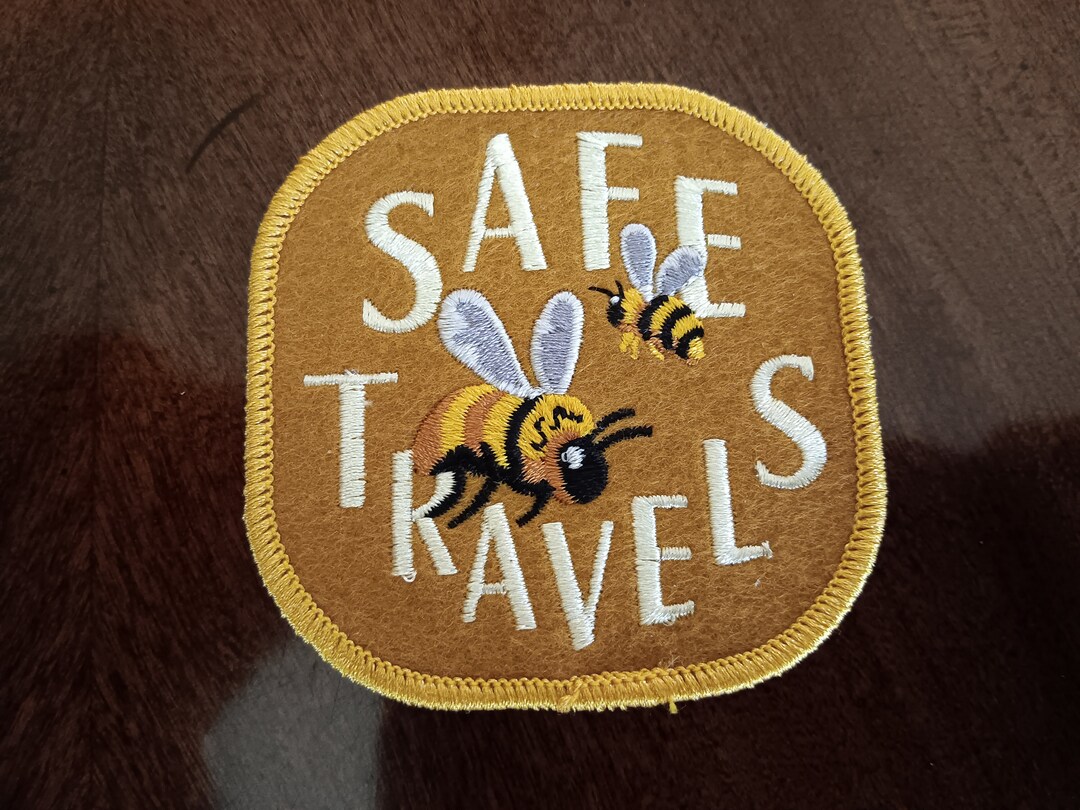 Vintage Safe Travels Bee Patch - Etsy