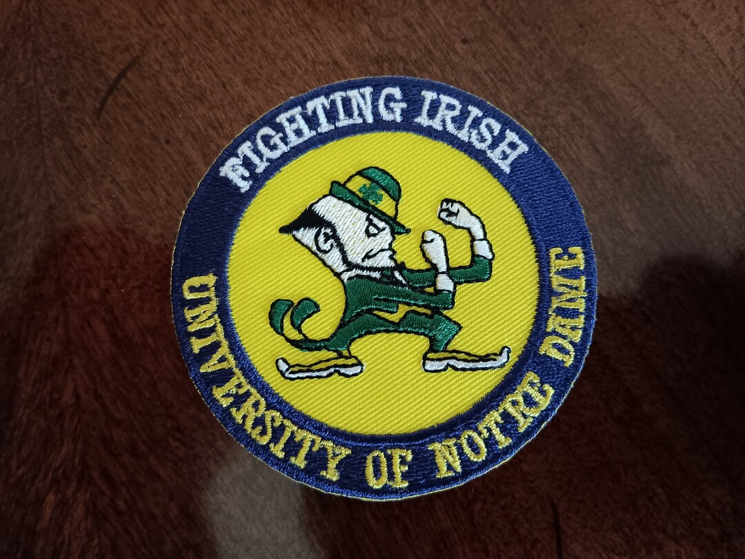 Vintage Notre Dame Fighting Irish Patch - Etsy