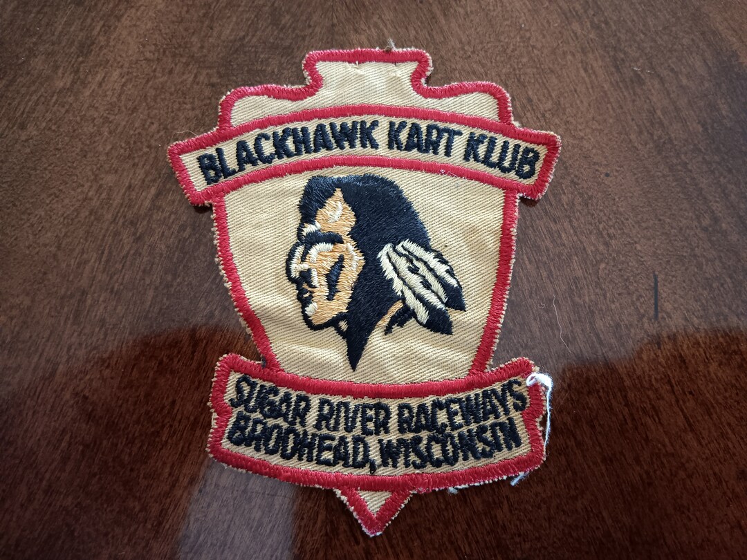 Vintage Blackhawk Kart Klub Sew on Patch - Etsy
