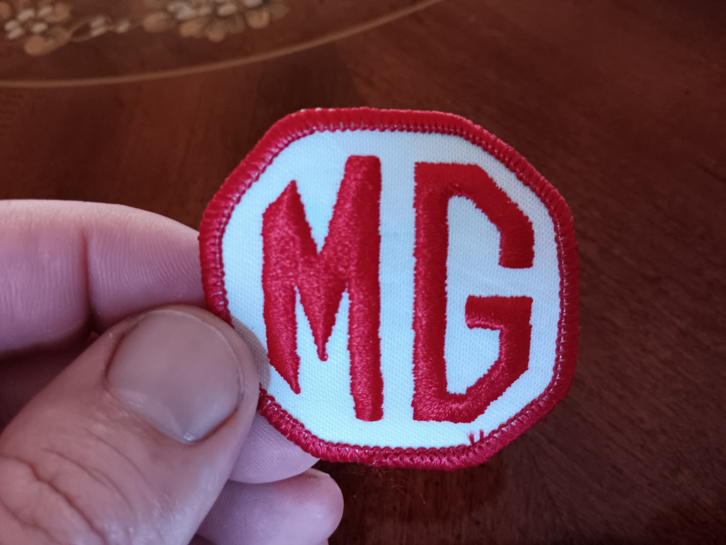Vintage Red MG Motors Patch Midget - Etsy