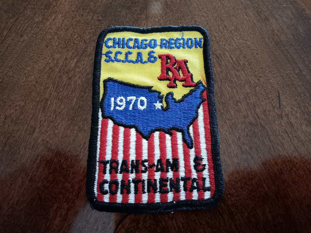 Vintage 1970 Chicago Region SCCA Trans Am Sew on Patch - Etsy