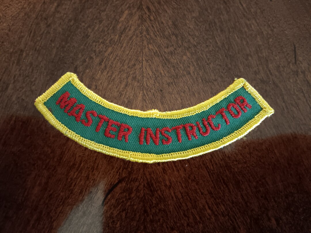 Vintage Master Instructor Patch - Etsy