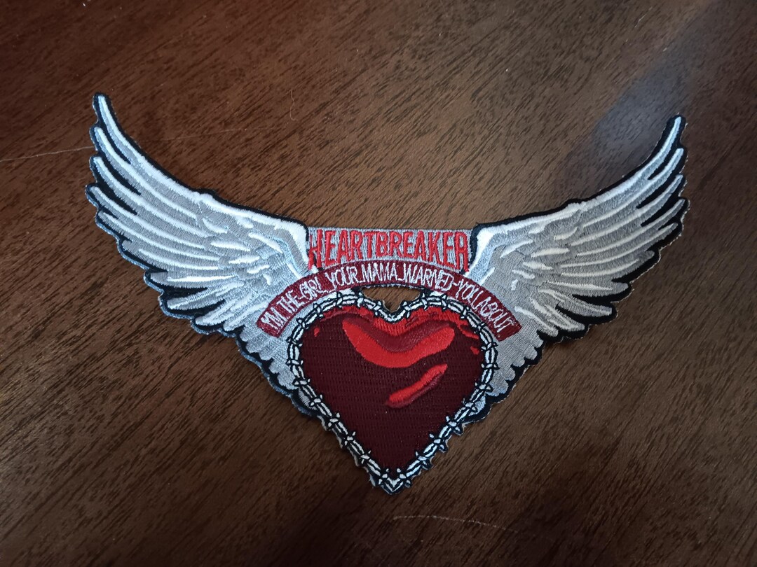 Vintage Heartbreaker Motorcycle Patch - Etsy