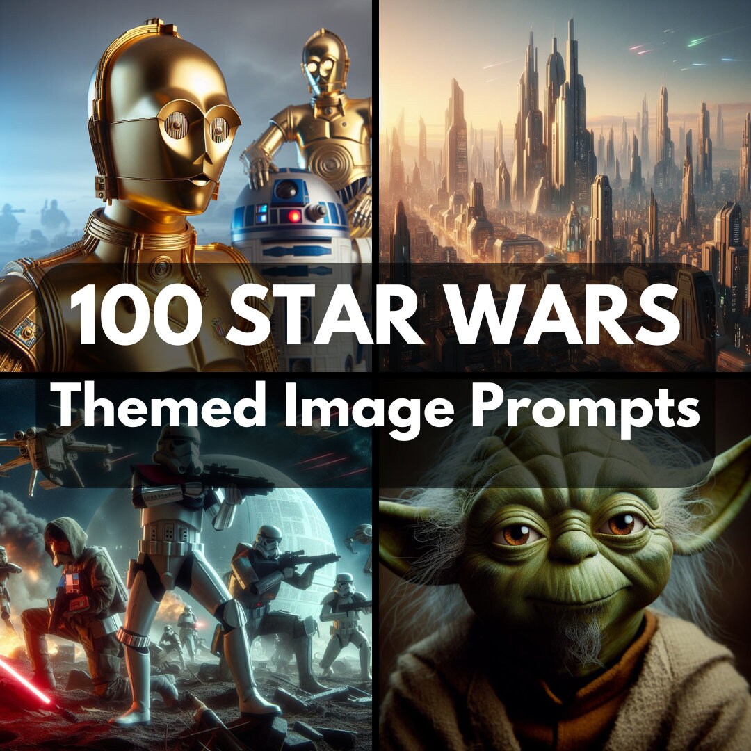100 Star Wars Themed Prompts May the 4th Be With You, for Cards Book ...
