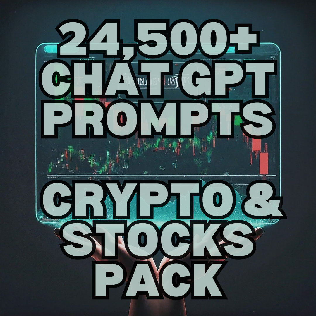 Chat Gpt Prompts For Investing Crypto And Stocks 24 500 Prompts Etsy
