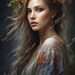 Digital Download, Spring Nymph Portrait, AI Generated Art, Digital Art ...