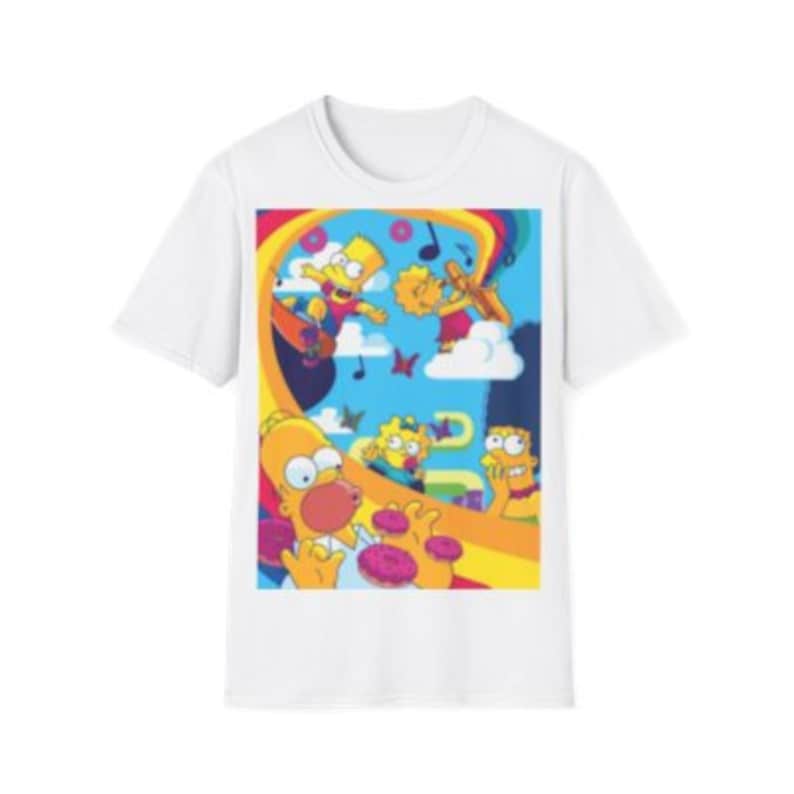 The Simpsons Unisex White T-shirt - Etsy
