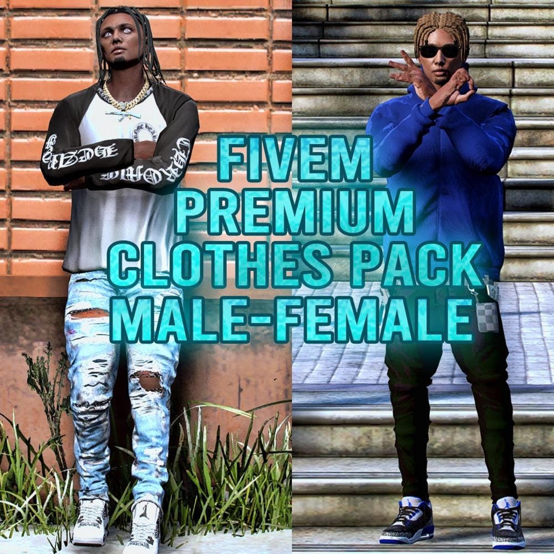 Fivem Premium Clothes Pack V2 | Male-female | Fivem Ready | Optimized ...