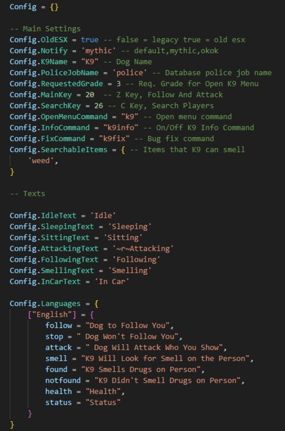 Fivem Police K9 Script Esx Optimized Etsy