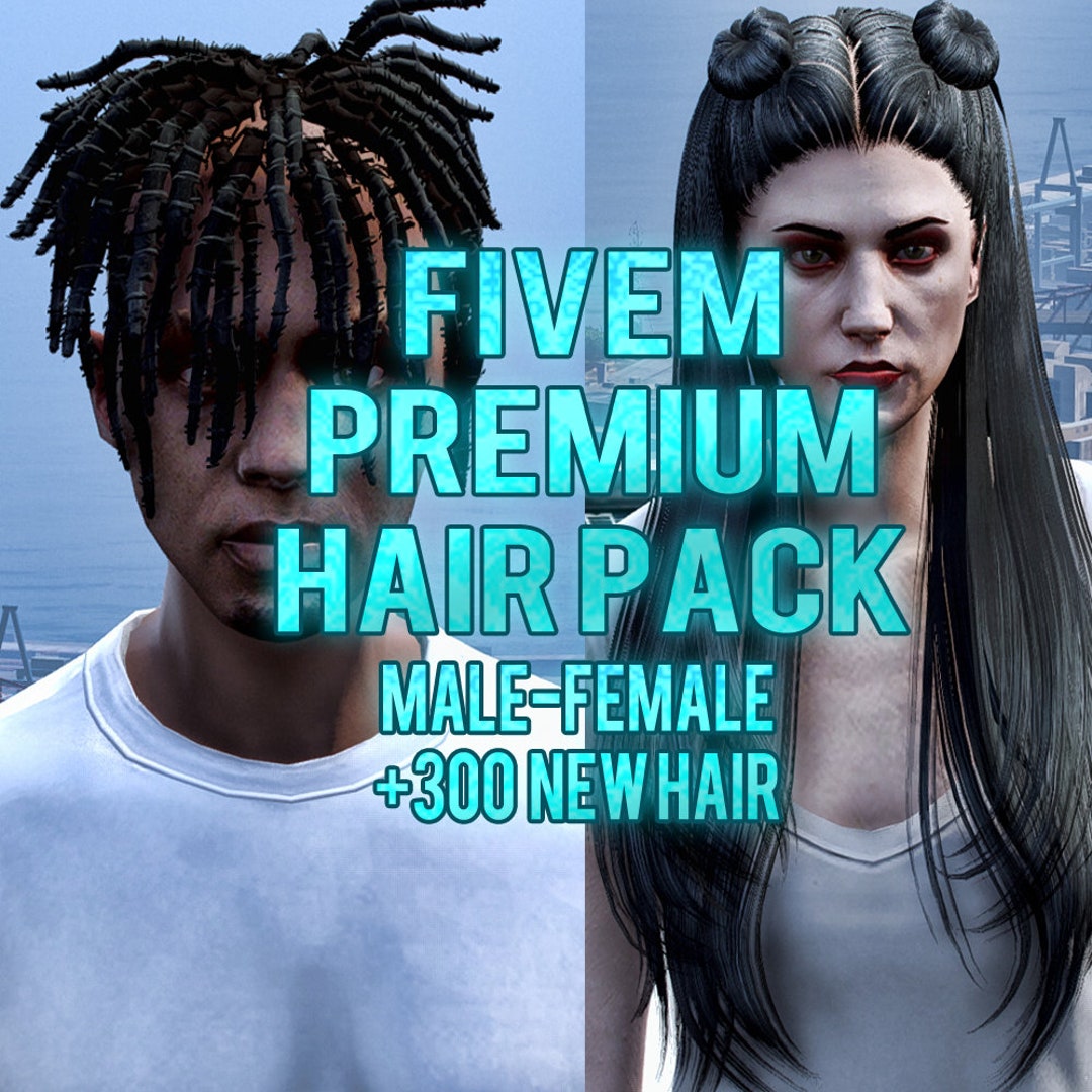 Fivem Premium Hair Pack | Male-female | Add-on | Fivem Ready ...