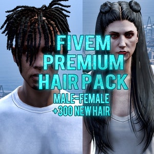 Fivem Premium Hair Pack | Male-female | Add-on | Fivem Ready ...