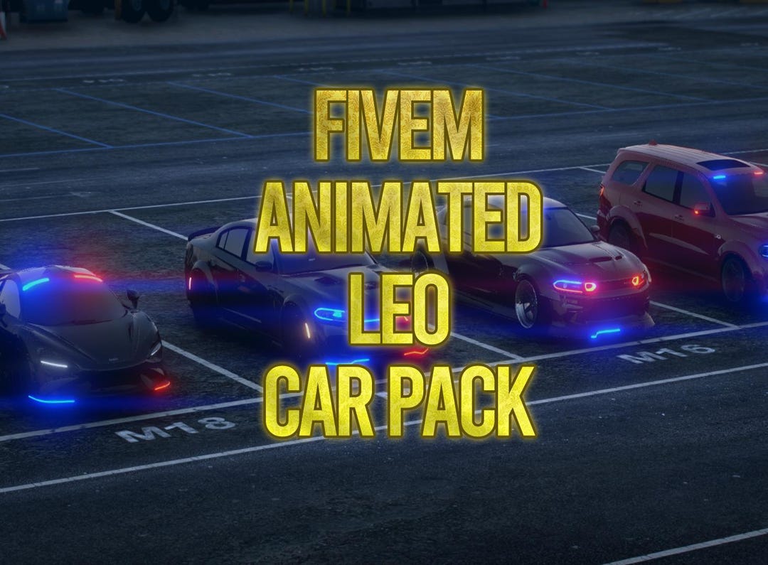 Fivem Animated LEO Car Pack | Fivem Ready | Optimized | High Quality ...
