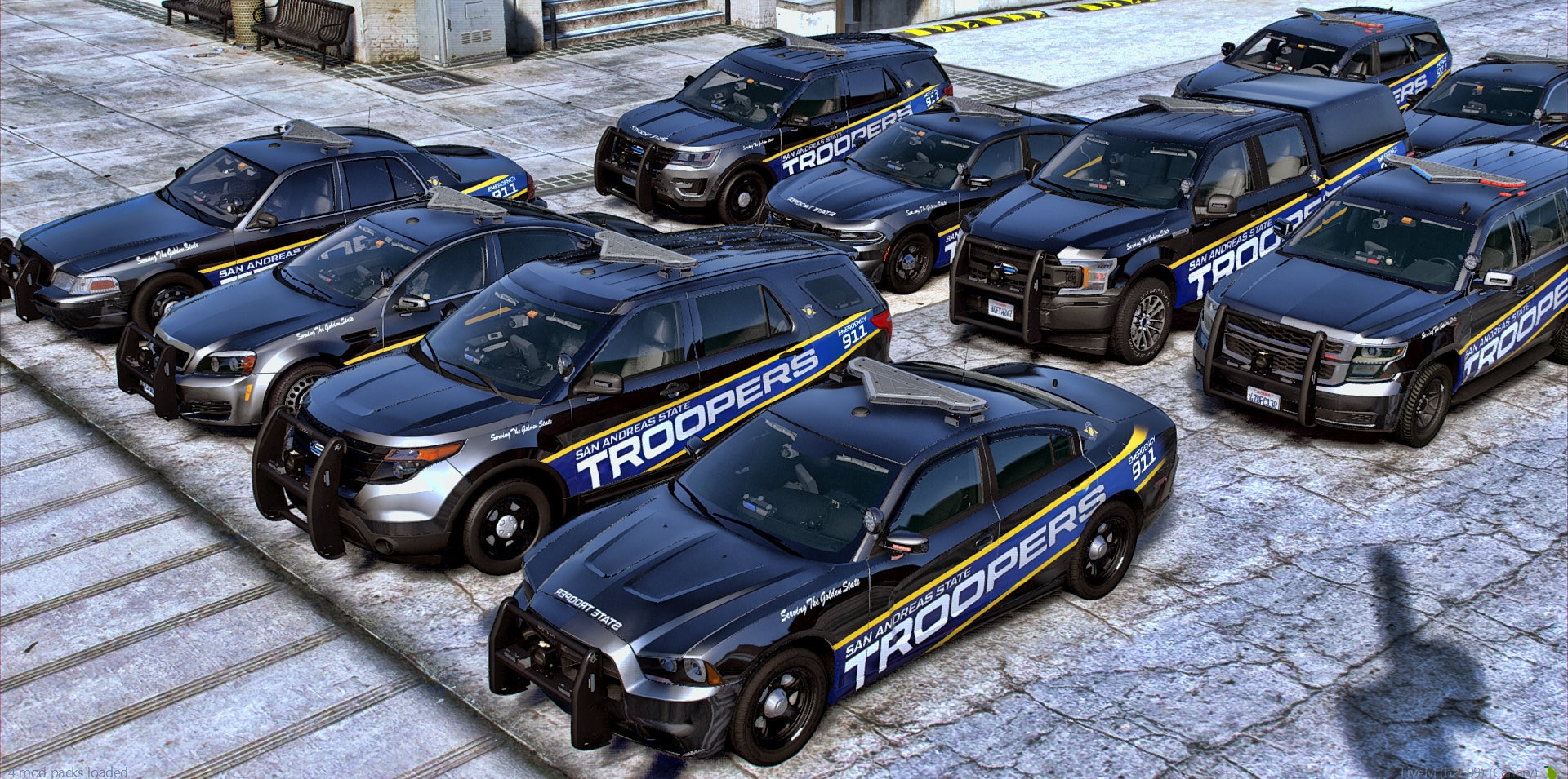 Fivem Premium Police Car Pack | Lore Friendly | Unbranded | Fivem Ready ...