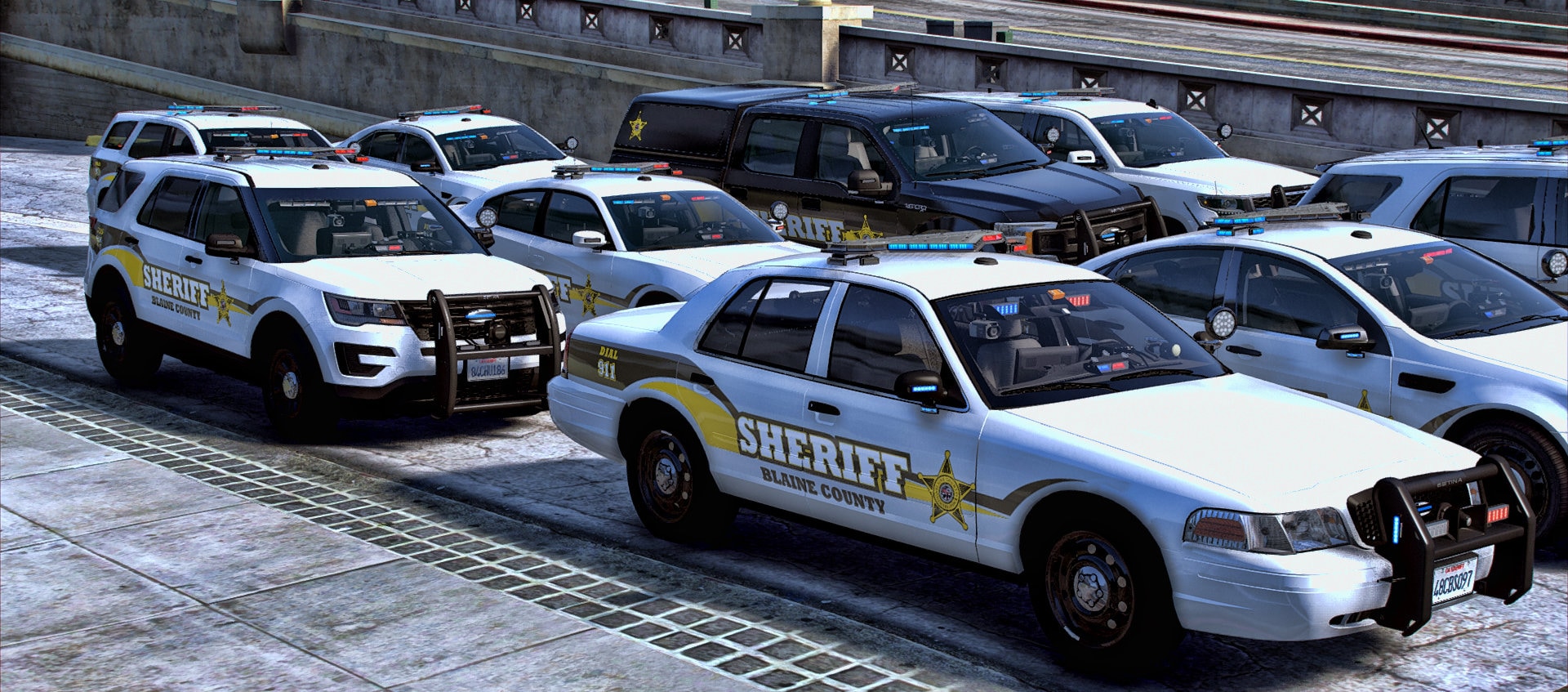 Fivem Premium Police Car Pack Lore Friendly Unbranded Fivem Ready High ...