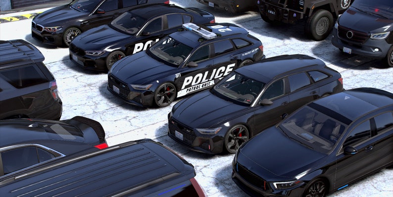 Fivem 30 Vanilla Police Car Pack Lore Friendly Unbranded Fivem Ready ...