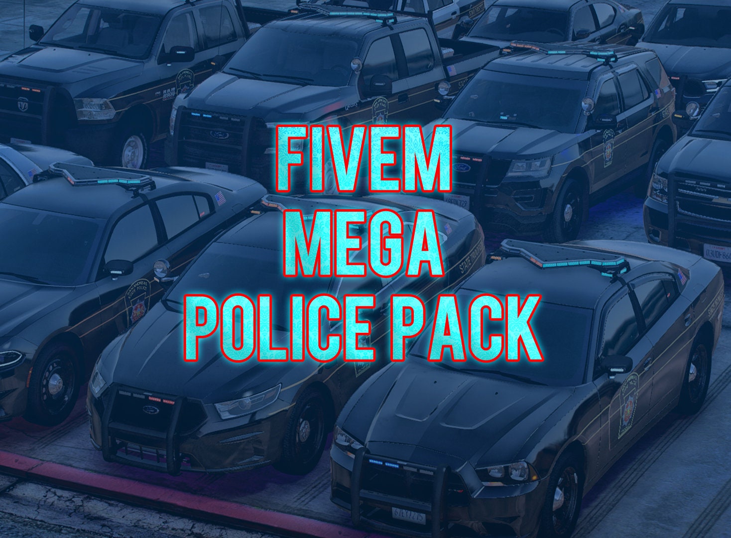 Fivem Mega Police Car Pack Fivem Ready High Quality - Etsy