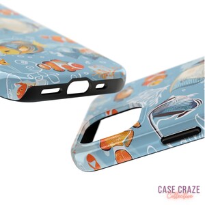 Colorful Reef Tropical Fish & Coral iPhone Case - Clownfish and Angel ...
