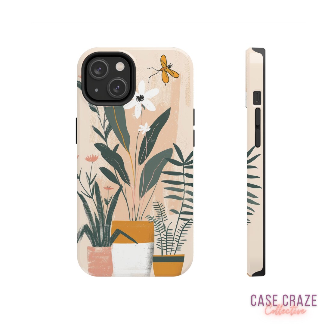 Indoor Oasis iPhone Case, Potted Plant Paradise Design Cover for iPhone ...