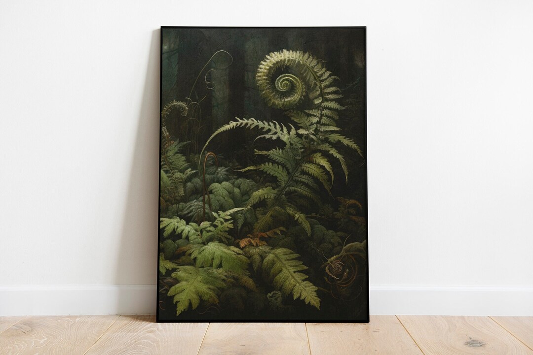 Fern Digital Art Download, Fern Poster Download, Botanical Printable ...