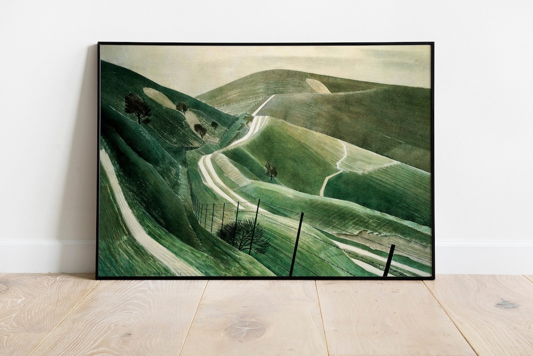 Chalk Paths by Eric Ravilious, Digital Download, Landscape Digital Art ...