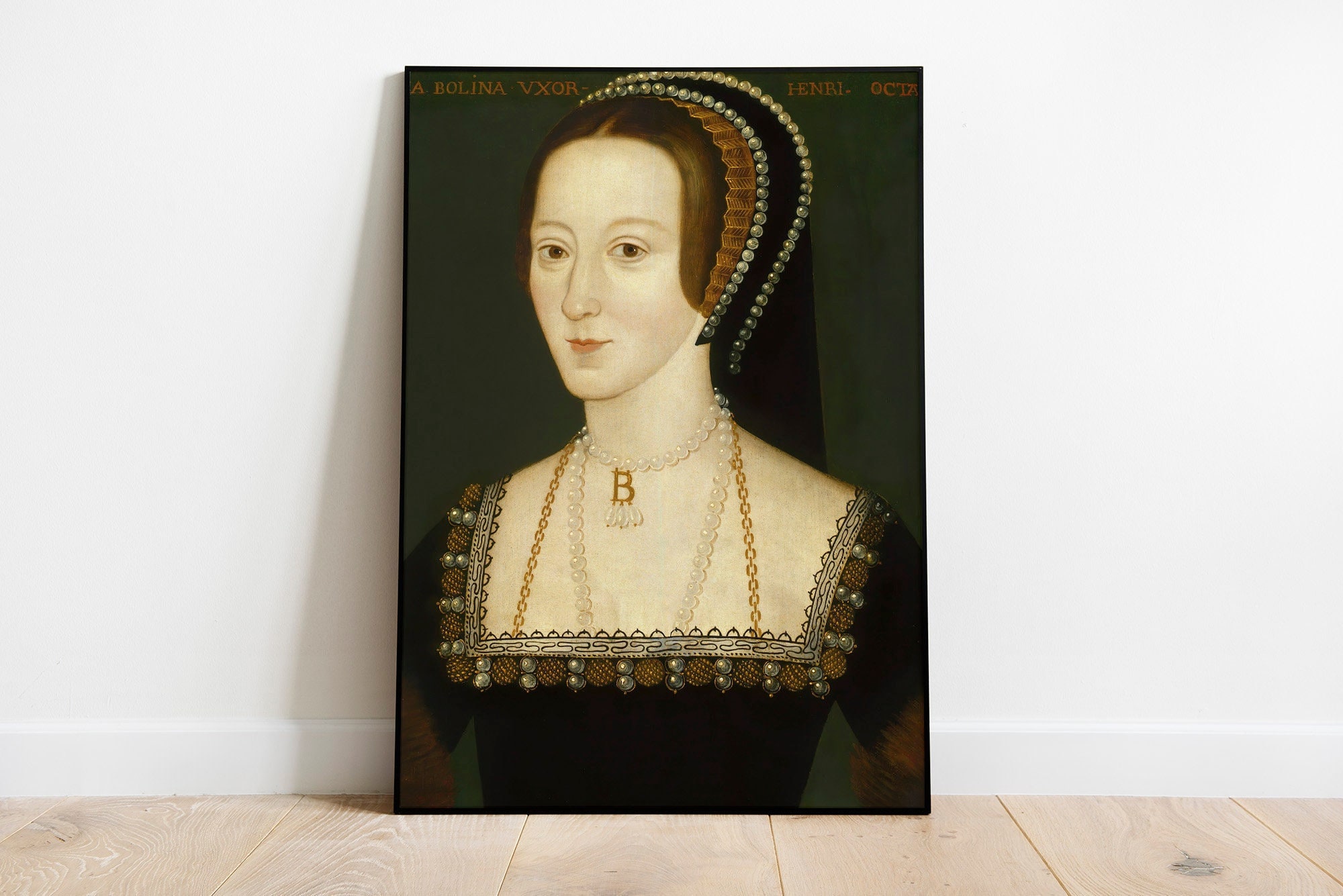 Portrait of Anne Boleyn, Anne Boleyn Art Download, Historical Portrait ...