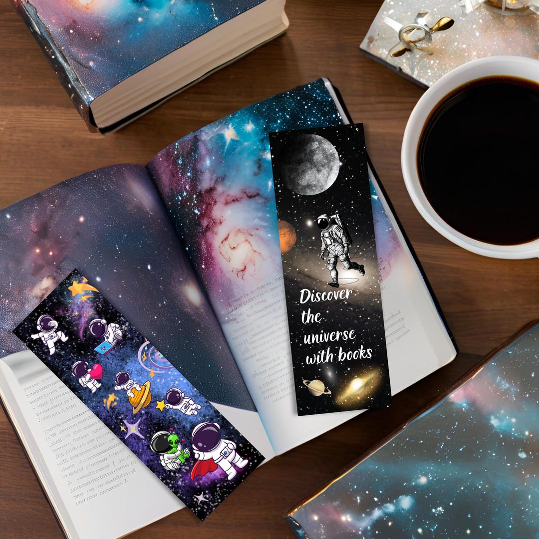 Galaxy Bookmark Quotes Sublimation Bookmark Designs Print Templates ...