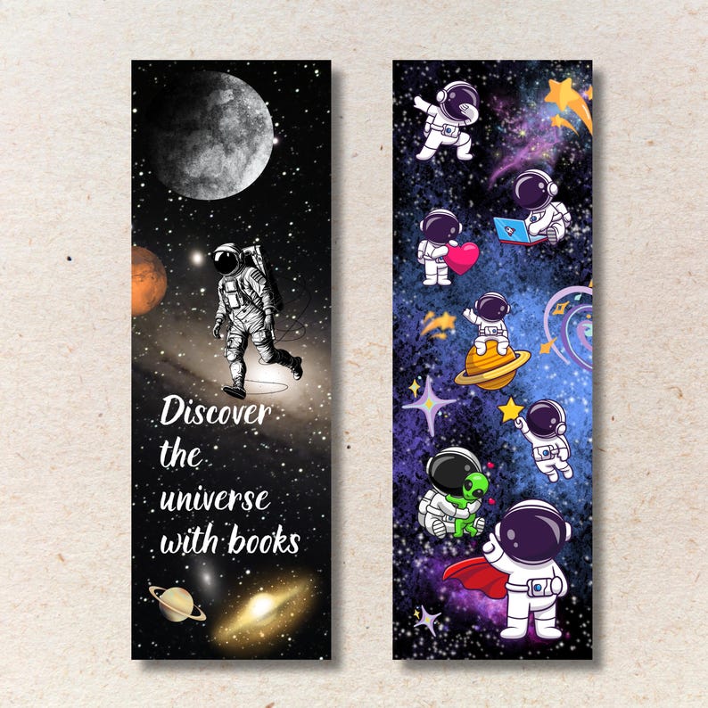 Galaxy Bookmark Quotes Sublimation Bookmark Designs Print Templates ...