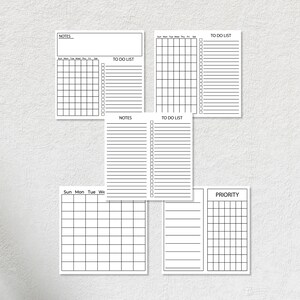 2025 Mini Daily Planner Set 5, to Do List,weekly Planner, Pocket ...