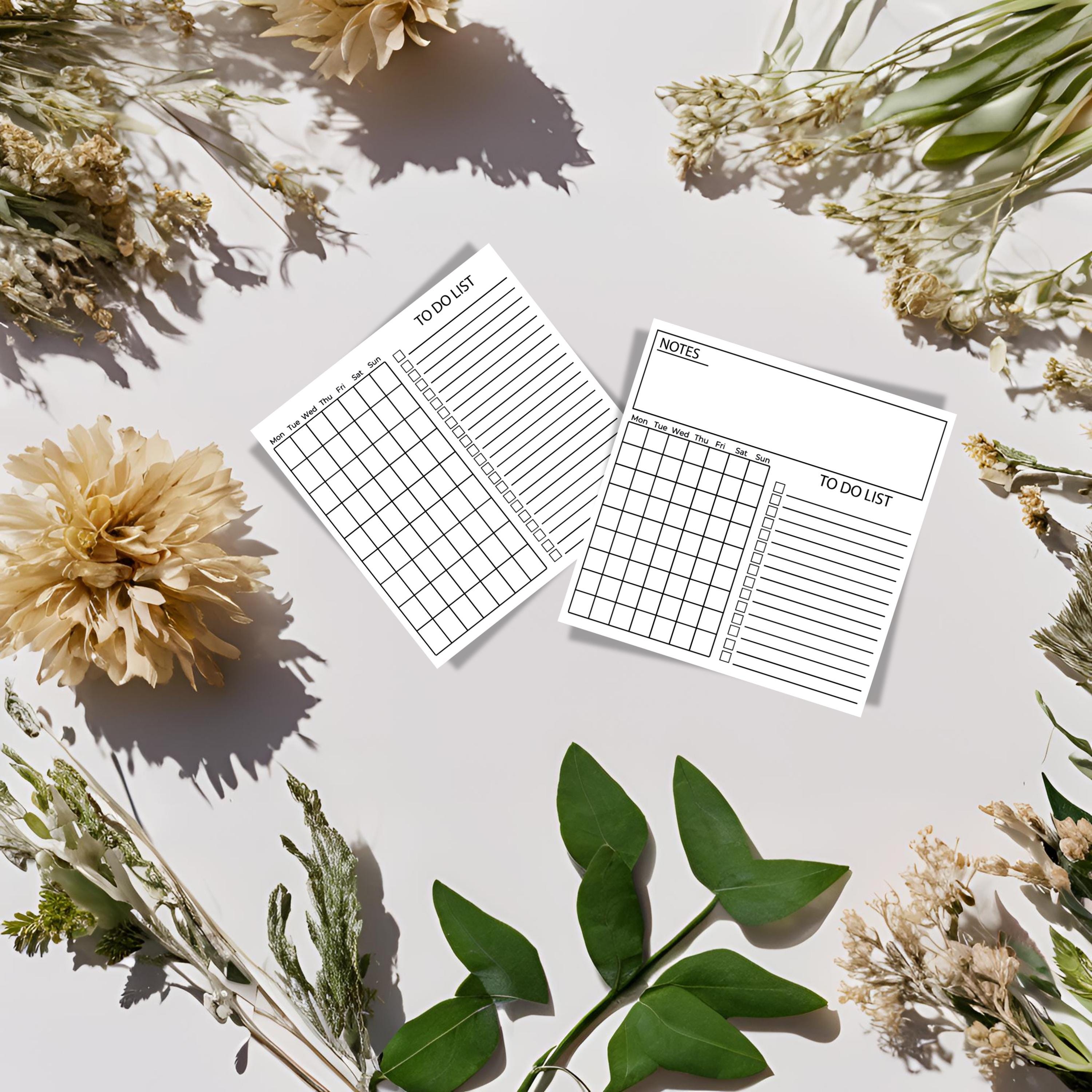 2025 Mini Daily Planner Set 5, to Do List,weekly Planner, Pocket ...