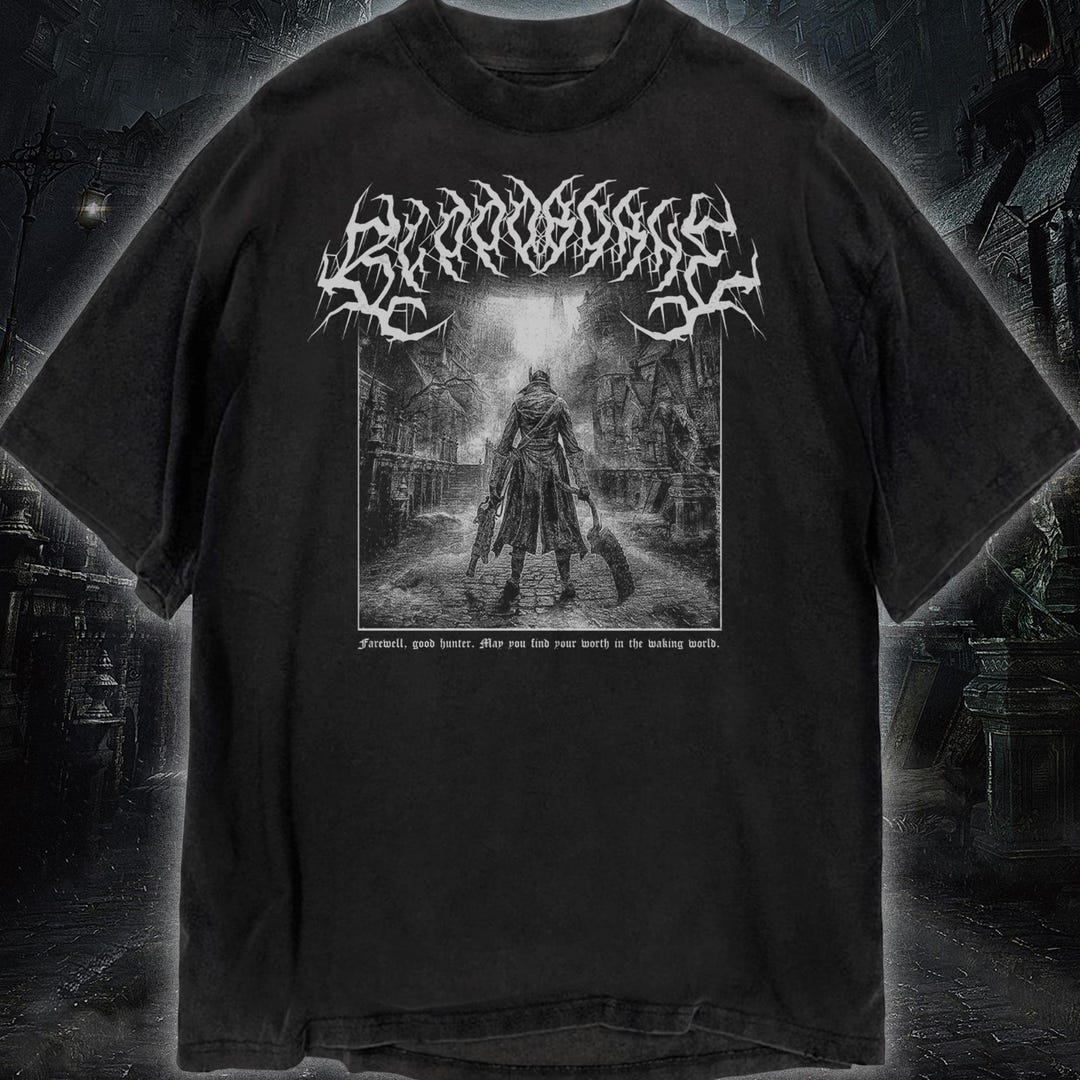 Bloodborne T-shirt, Unisex Metal Style From Software Hidetaka Miyazaki ...