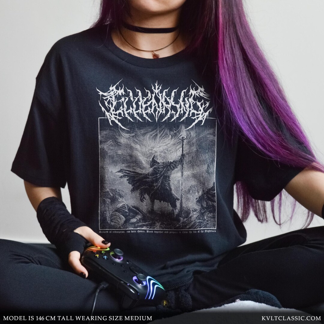 Elden Ring Nightreign T-shirt, Fromsoftware Unisex Metal Band Style ...