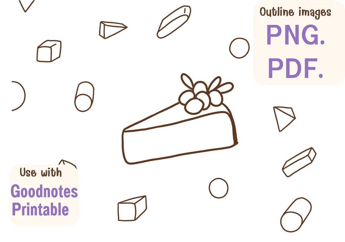 Digital Coloring Page PNG PSD PDF | Goodnotes | Procreate |printable - Etsy