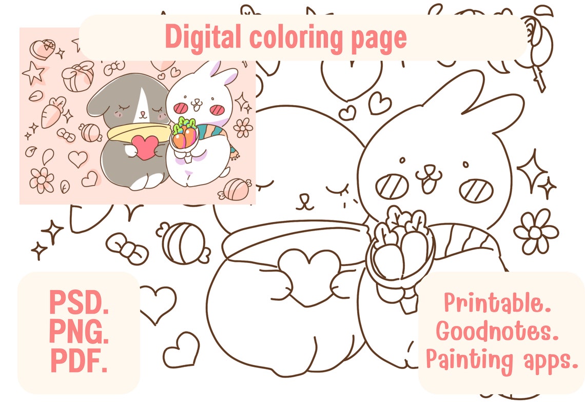 Digital Coloring Page Practice Exercises Sample Picture and Color ...