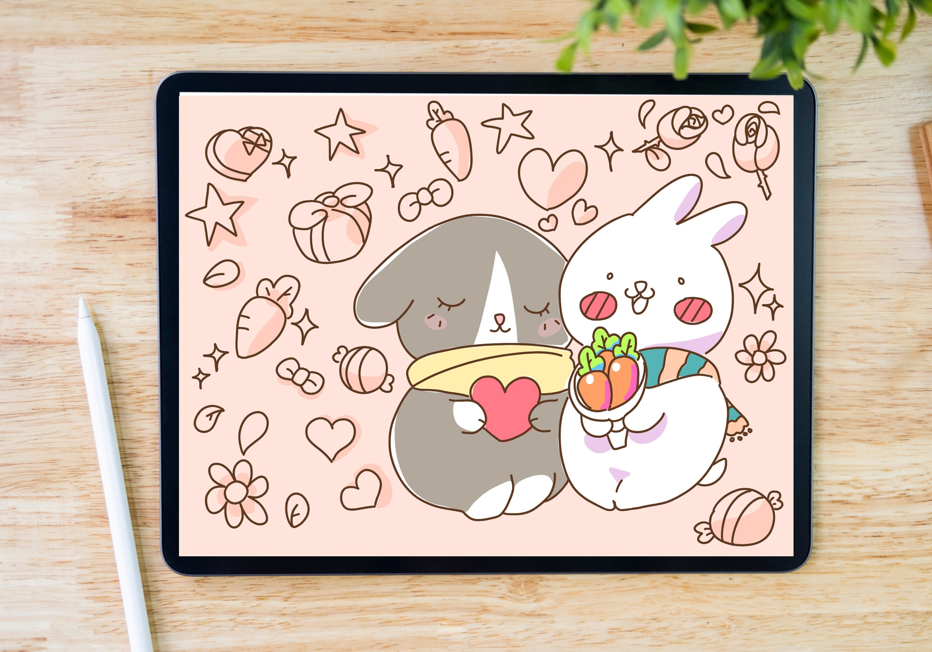 Digital Coloring Page Practice Exercises Sample Picture and Color ...