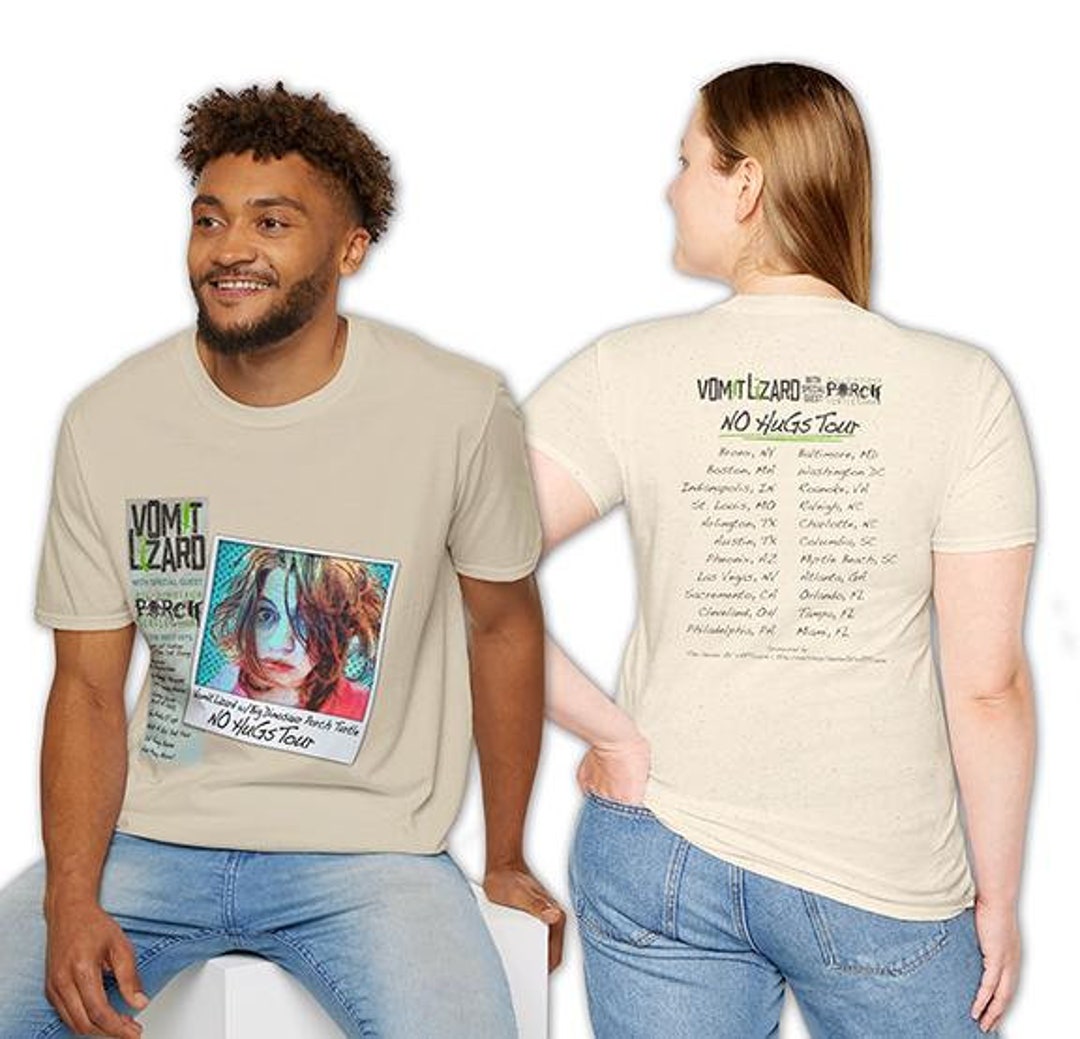 Vomit Lizard Concert Tee Unisex Softstyle T-shirt Twitter X Joke Shirt ...