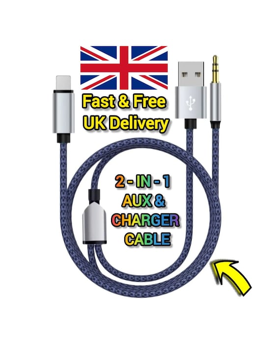 Aux Cable for iPhone in Car Charging Cable for iPhone 14 13 12 11 Pro XR X 8 Etsy