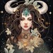 Taurus Zodiac Astrological Goddess Print - Etsy