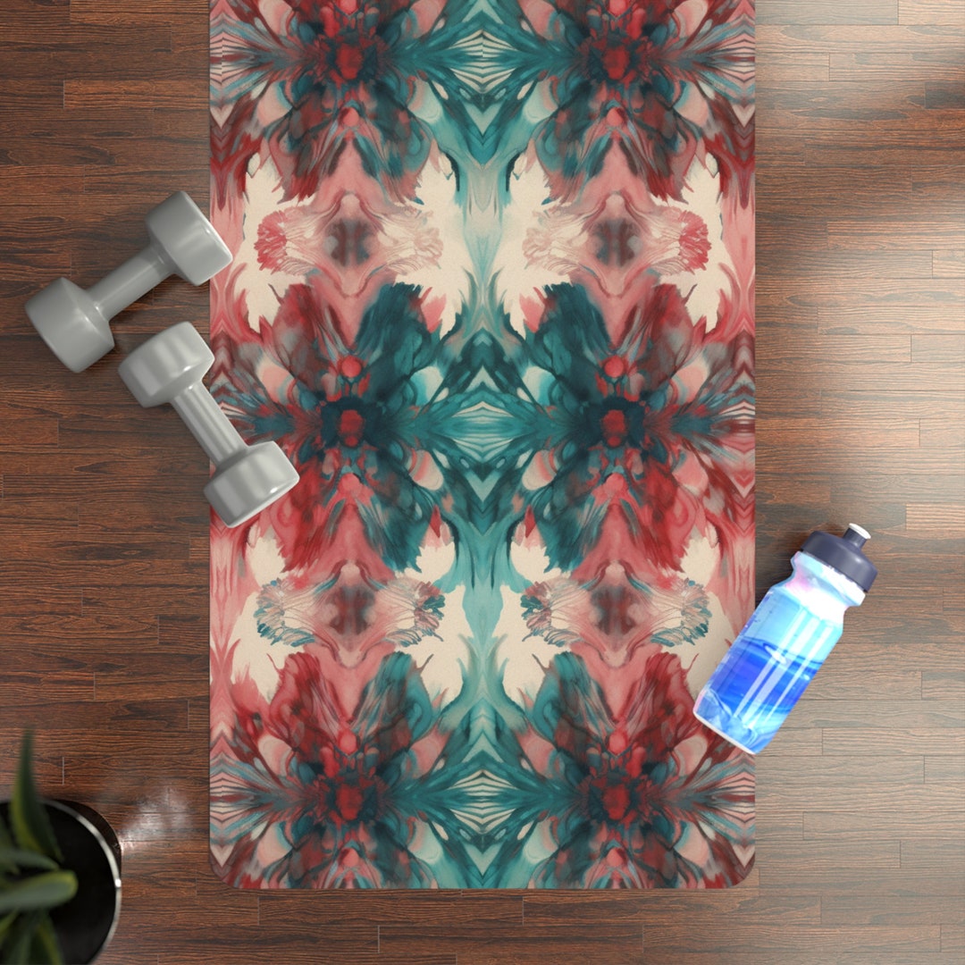 Cute Yoga Mat Beautiful Aesthetic, Microfiber Suede Top, 3 MM Anti Slip ...