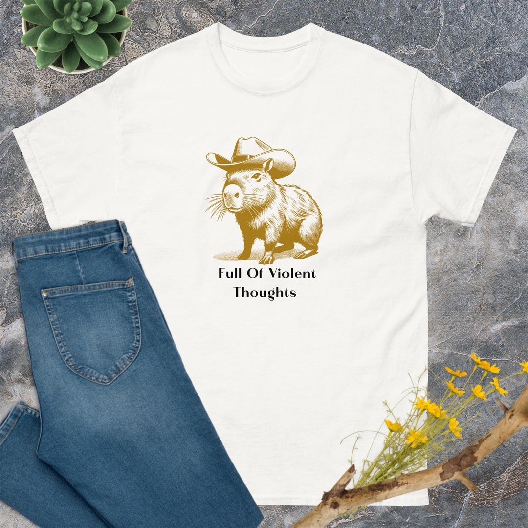 Capybara Full of Violent Thoughts, Funny Capybara Meme, Funny Meme ...