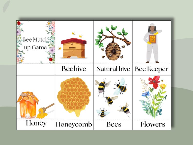 Bee Study Unit Printable Pack Bundle, Life Cycle, Anatomy Nature Study ...