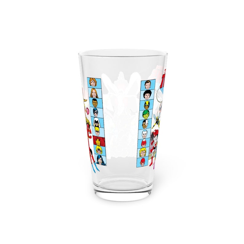 Teen Titans Pint Glass, 16oz George Perez Art DC Comics Who's Who Raven ...