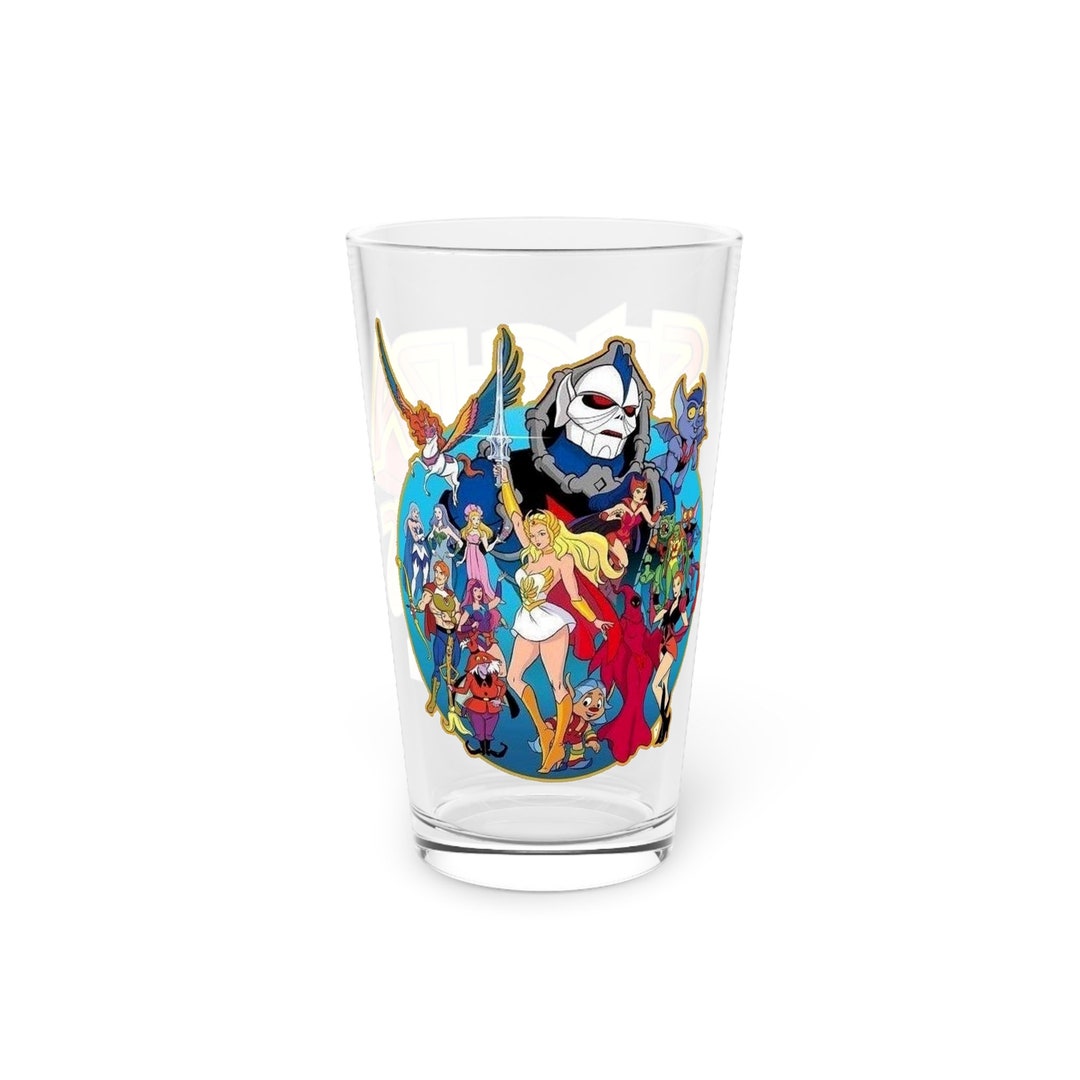 She-ra Pint Glass, 16oz Princess of Power Hordak, Catra, Bow Filmation ...